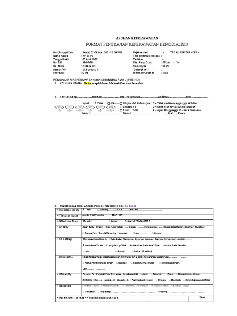 Askep CKD Hipotensi | PDF