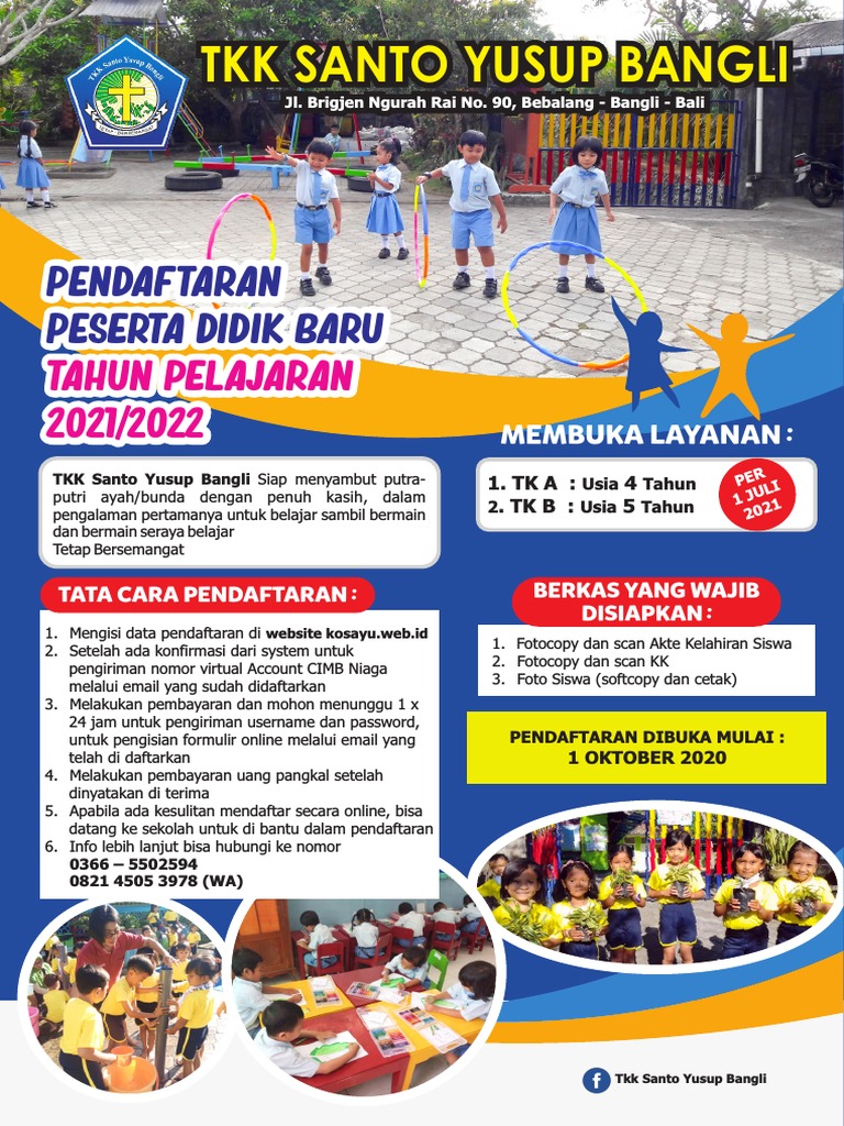 Brosur PPDB TK Bangli | PDF