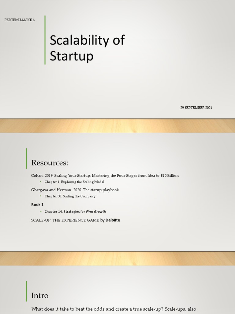 Scalability of Startup | PDF | Startup Company | Small Business ...