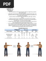 Trunk Lift Test Protocol PDF | PDF | Anatomical Terms Of Motion ...