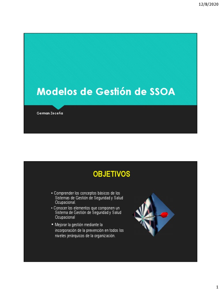 Modelos de Gestión de SSOA | PDF | Seguridad y salud ocupacional | Valores