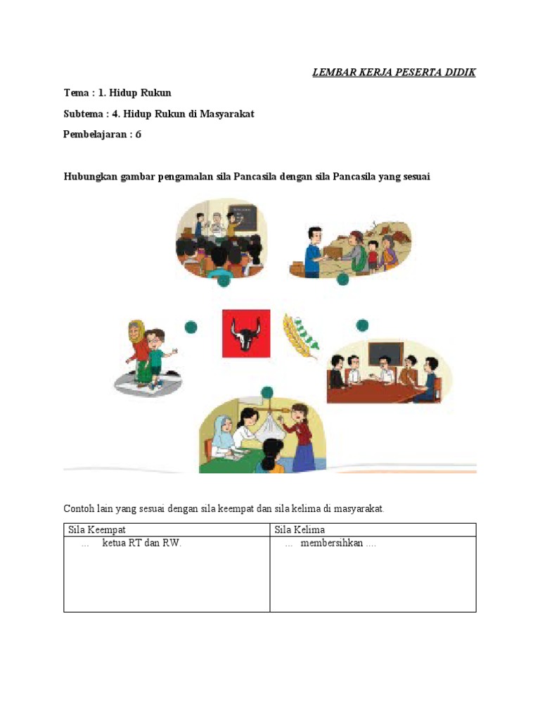 LKPD K2 Tema 1 S4 P6 | PDF