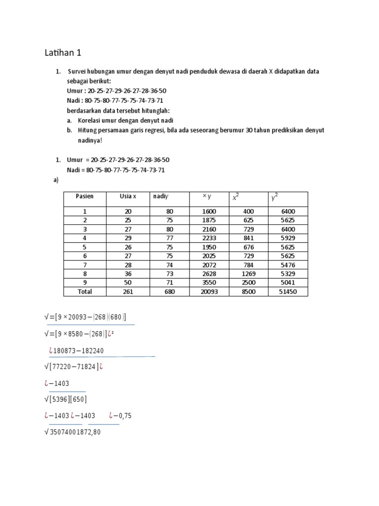 Kel 5 Latihan Soal Biostatistik | PDF Kel 5 Latihan Soal Biostatistik | PDF