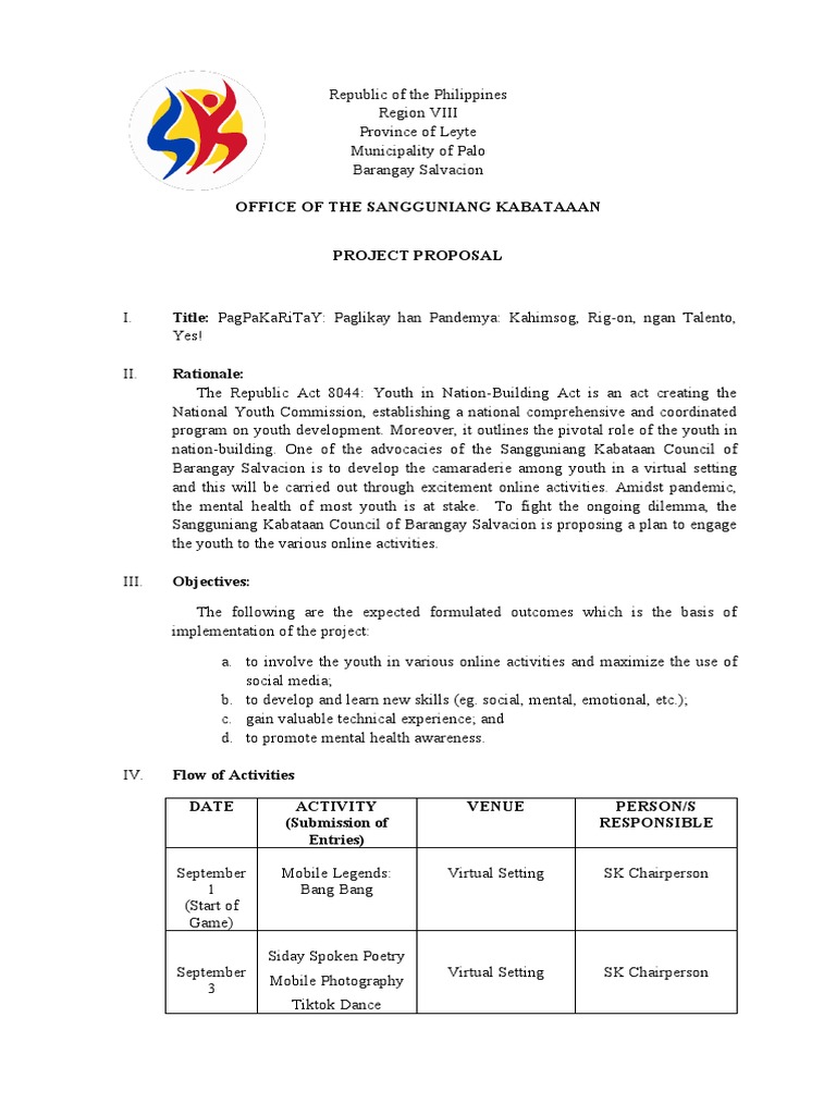 Project Proposal | PDF | Youth