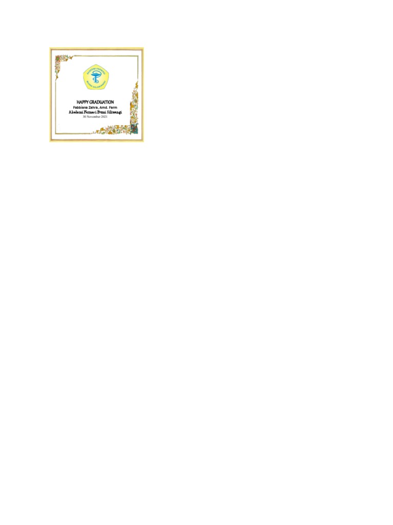 Desain Label Plaket Wisuda 1 | PDF
