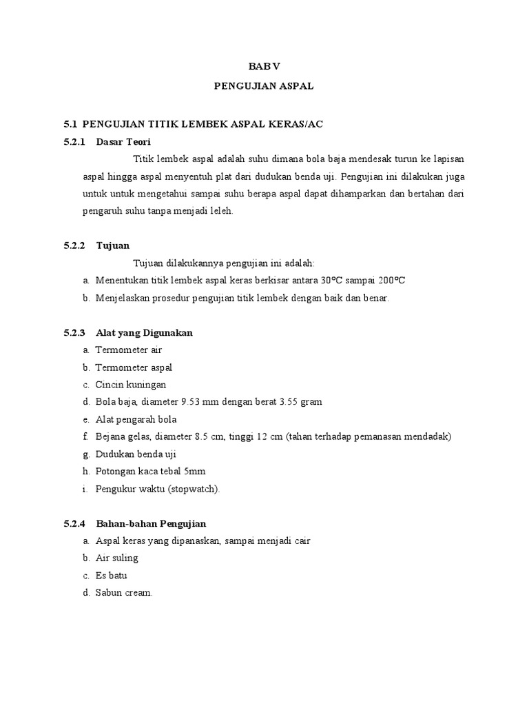 Bab 5 Aspal | PDF