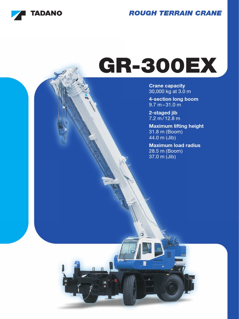 GR-300EX: Rough Terrain Crane | PDF | Crane (Machine) | Mechanical ...