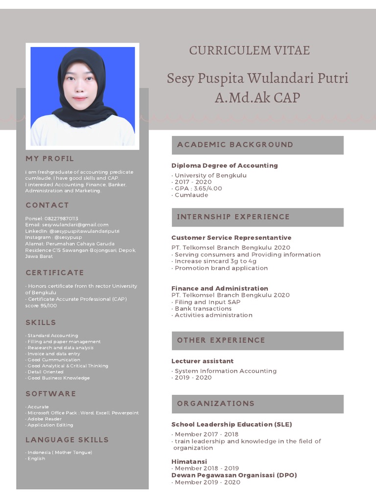 CV Sesy Puspita WP | PDF | Software | Business