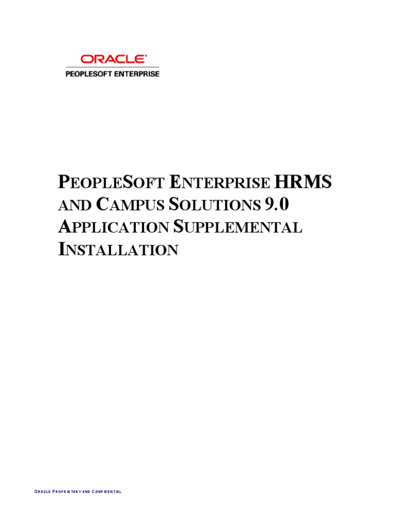 Installing HRMS Campus Solutions 9 0 Applications | PDF | Ibm Db2 | Oracle Database