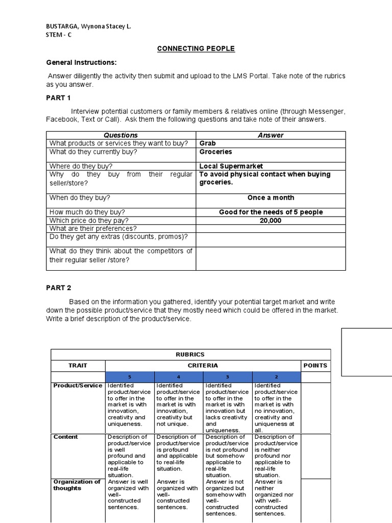 Connecting People General Instructions:: Questions Answer | PDF ...