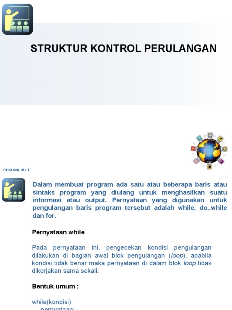 Struktur Kontrol Perulangan | PDF Struktur Kontrol Perulangan | PDF