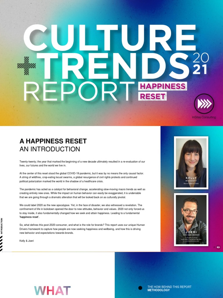 InSites Consulting Culture Trend Report 2021 | PDF | Happiness | Well Being