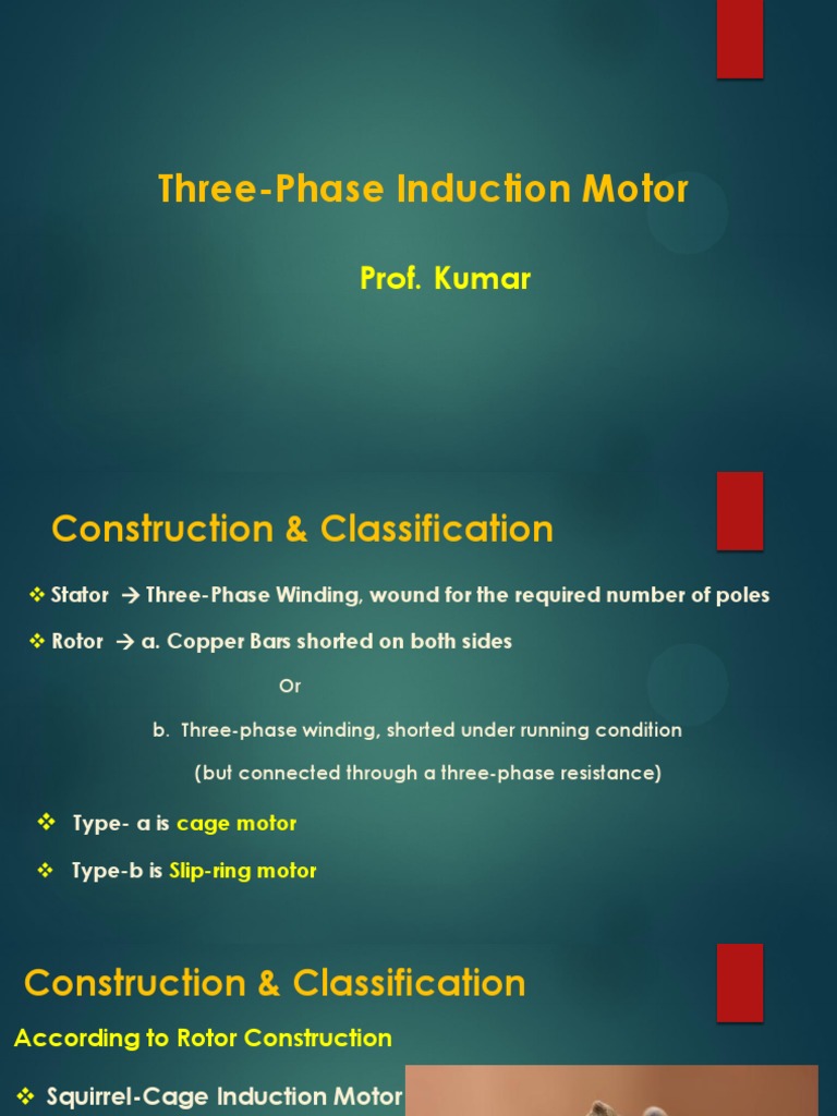 7 Induction Motor Basics Pdf Electric Motor Electricity