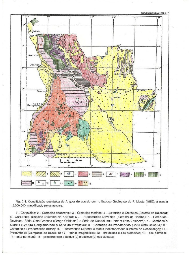 Constituição Geológica de Angola | PDF