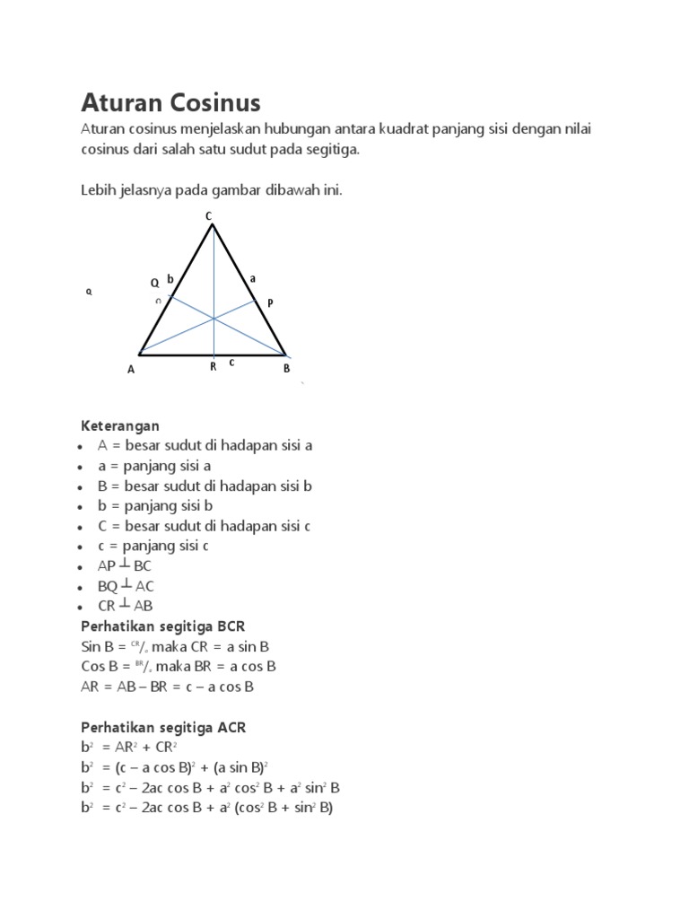 Aturan Cosinus 2 | PDF