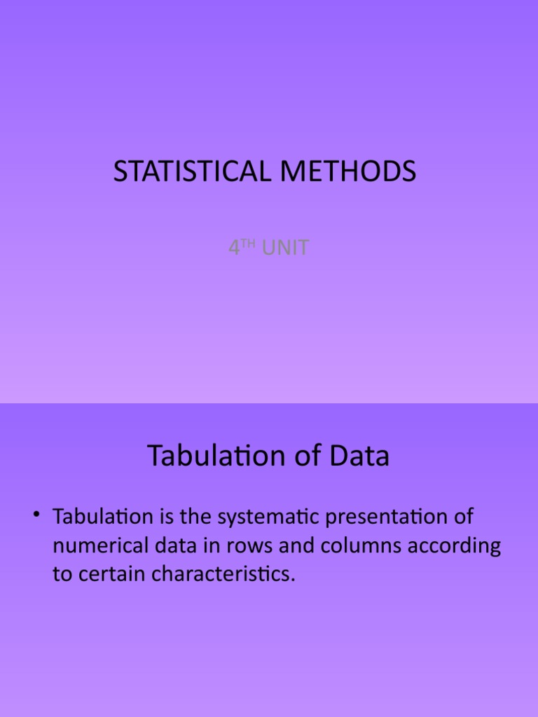 Statistical Methods: 4 Unit | PDF | Statistical Hypothesis Testing ...