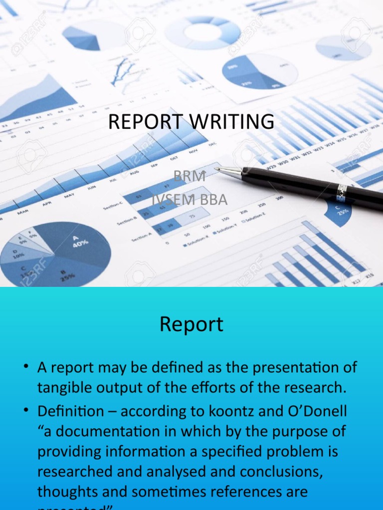 Report Writing: BRM Ivsem Bba | PDF | Bibliography | Communication
