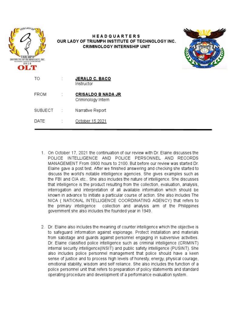 Headquarters Our Lady of Triumph Institute of Technology Inc ...