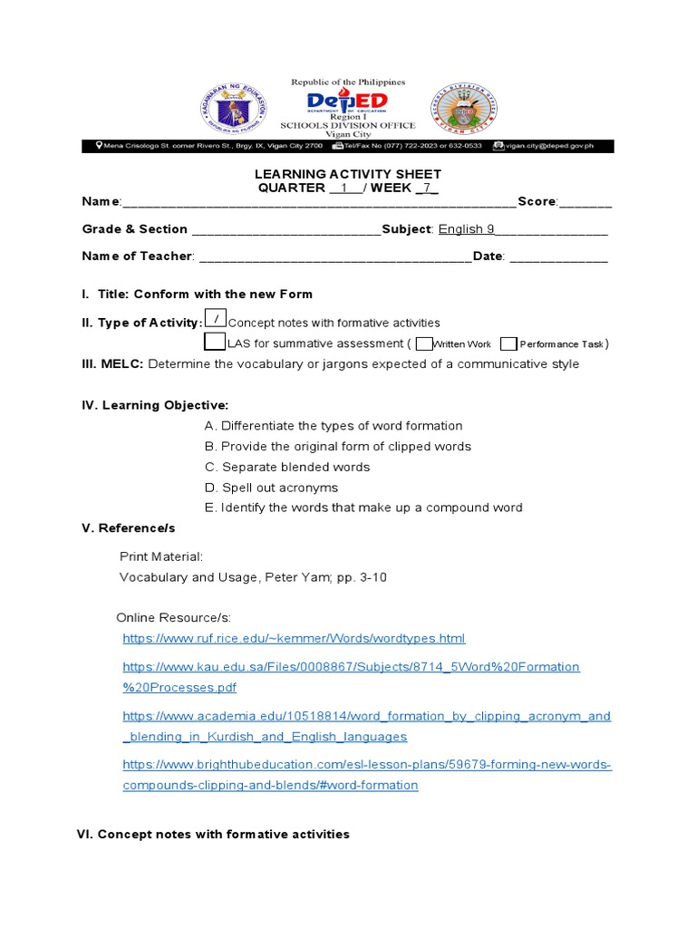 English Las q1 Wk7 | PDF | Essays | Word