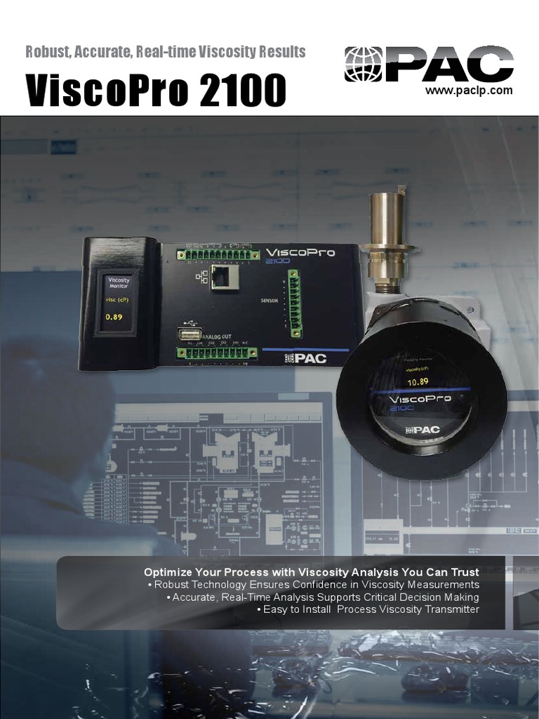 Viscopro 2100 Brochure A4 LR | PDF | Metrology