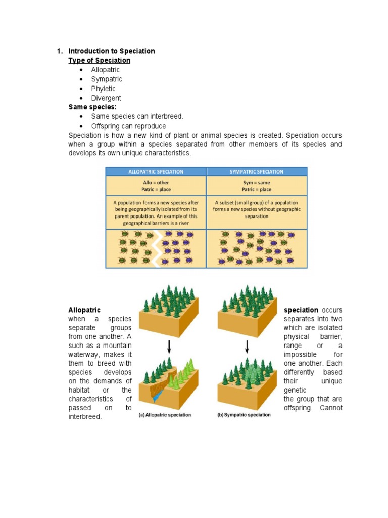 Sympatric Speciation Example Animals