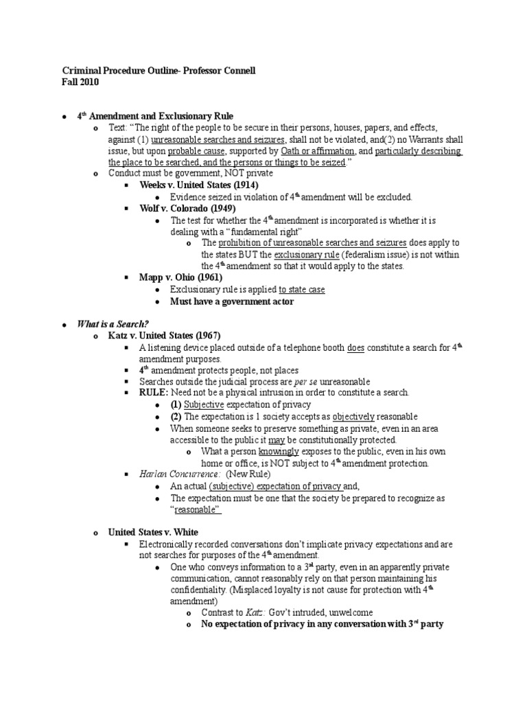 A Comprehensive Guide to the Fourth Amendment and Criminal Procedure ...