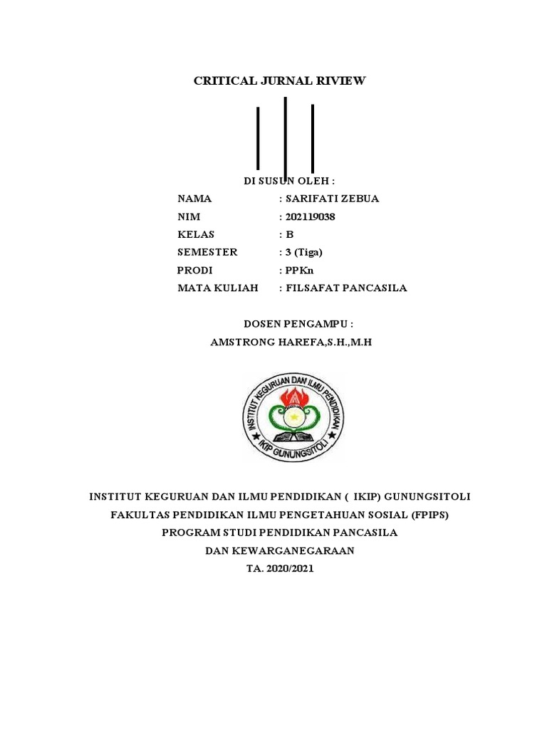 CJR Filsafat Pancasila | PDF