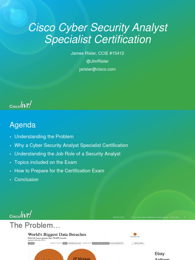 Cisco Cyber Security Analyst Specialist Certification | PDF ...