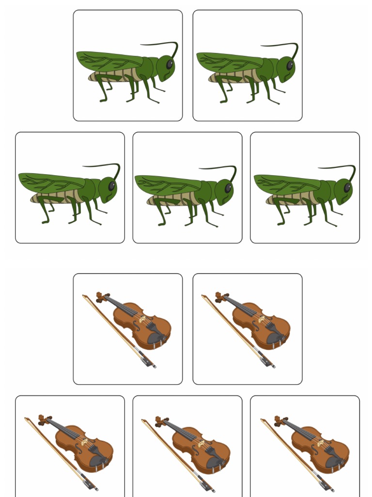 Sabloane Mic Mare Greierele Si Furnica | PDF