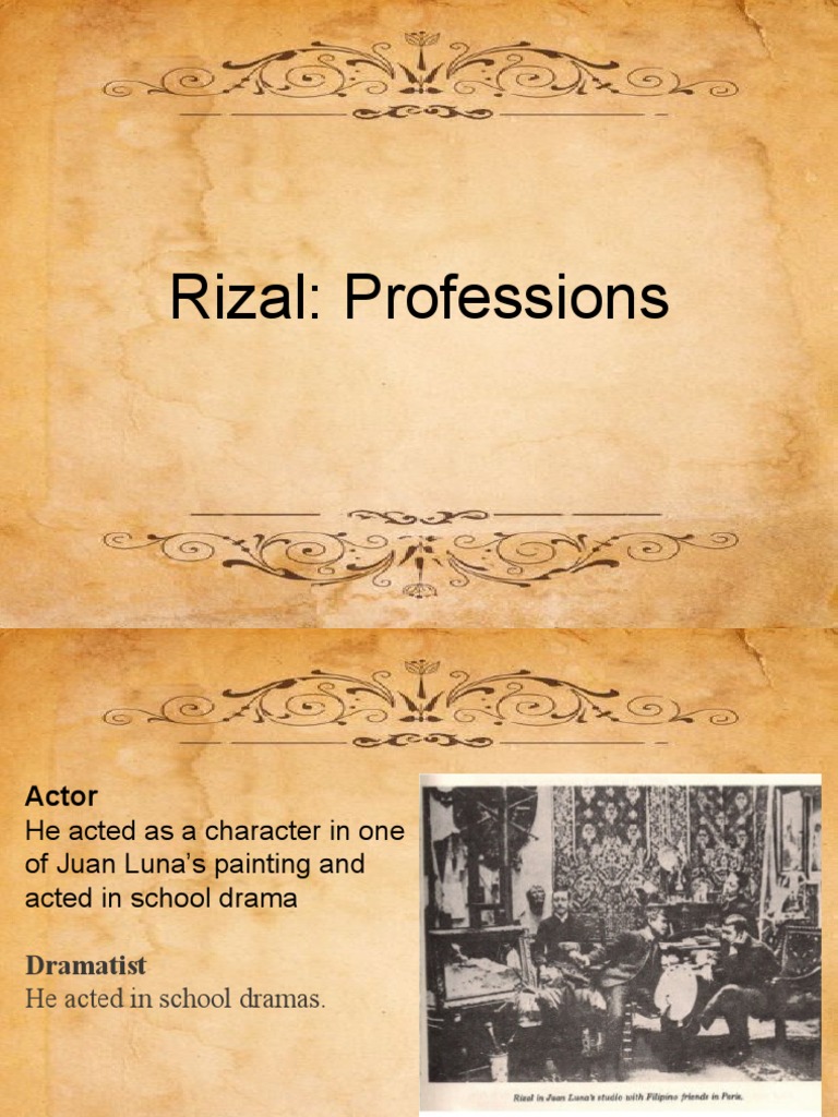 Rizal: Professions | PDF