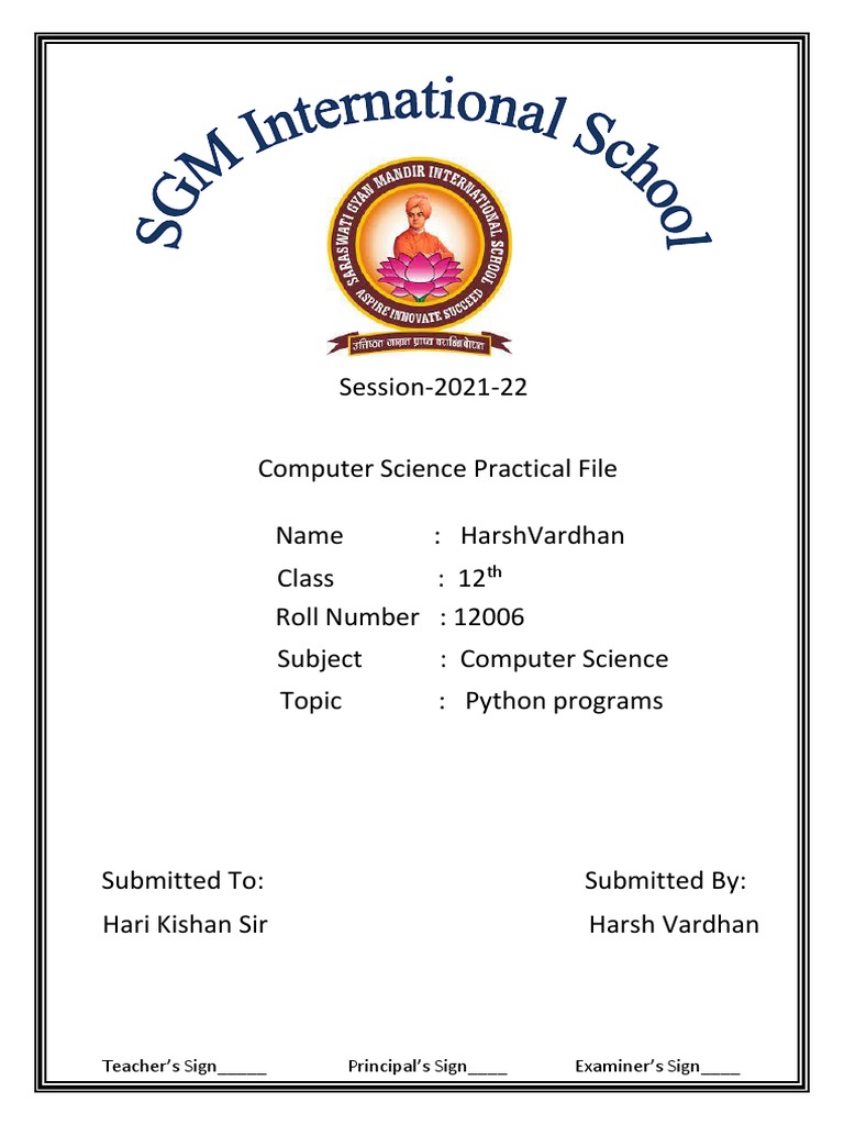 Front Pge Harsh | PDF