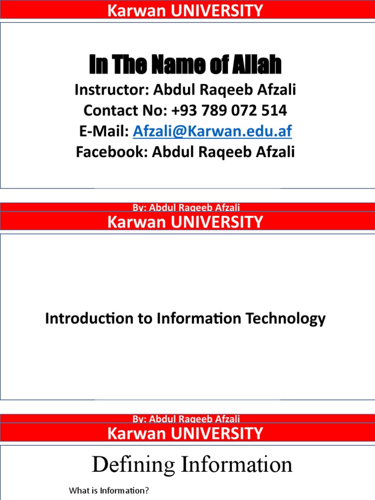 Introduction To Information Technology | PDF