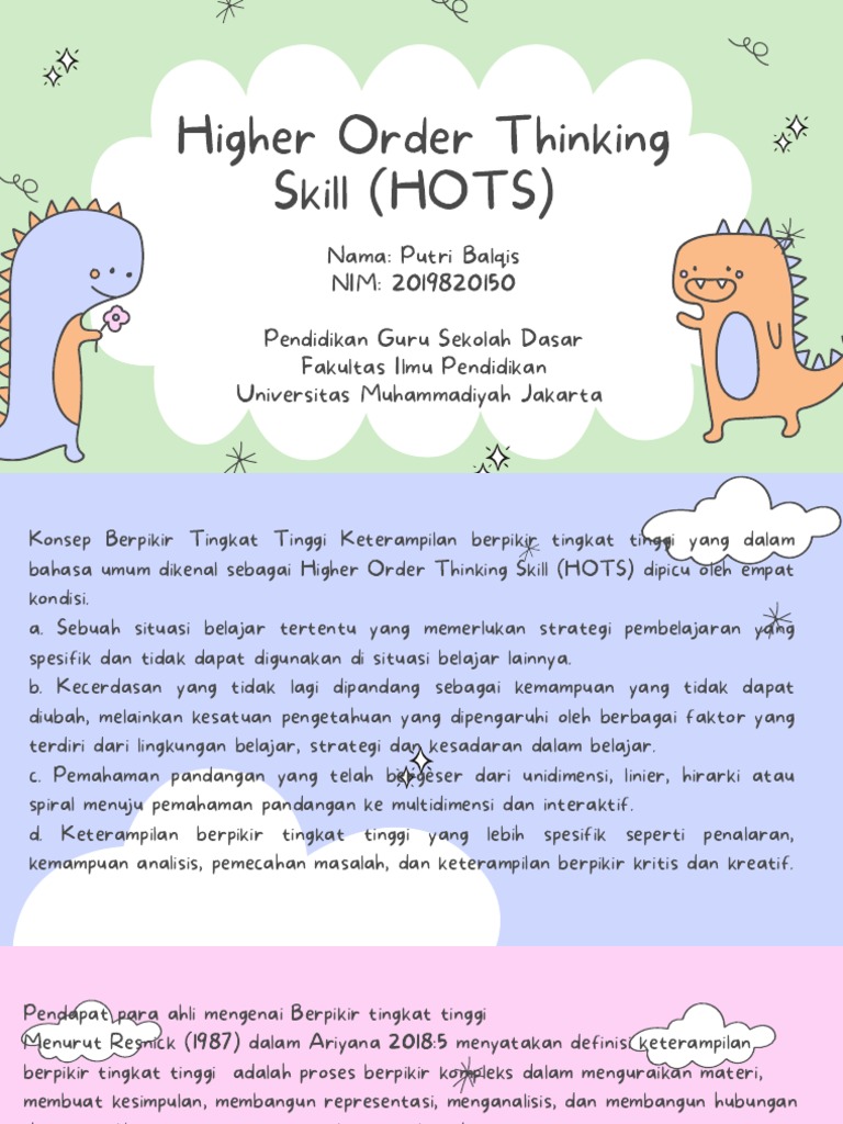 Higher Order Thinking Skill (HOTS) | PDF