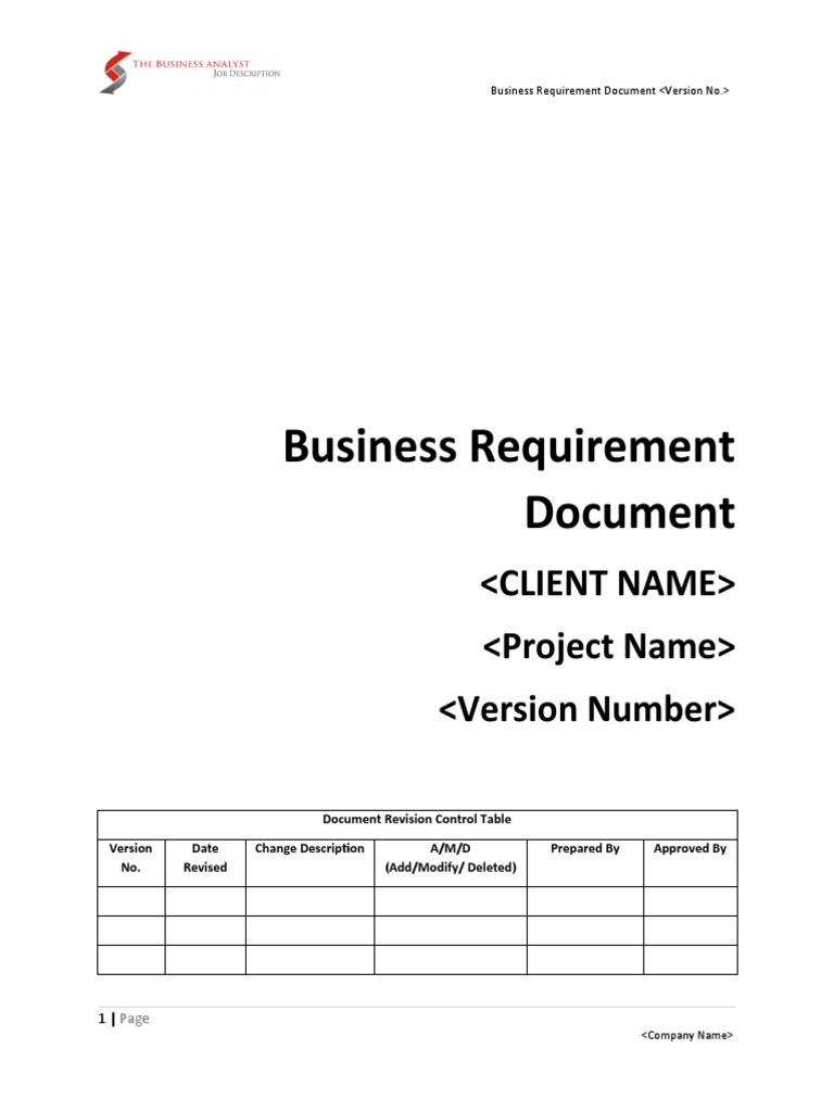 Business Requirement Document (BRD) | PDF | Use Case | Information Security