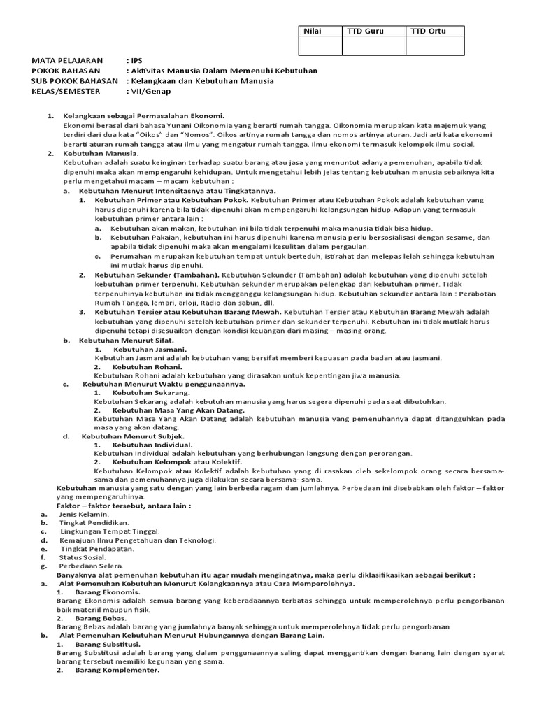 MODUL 2 Ips7 | PDF | Ilmu Sosial
