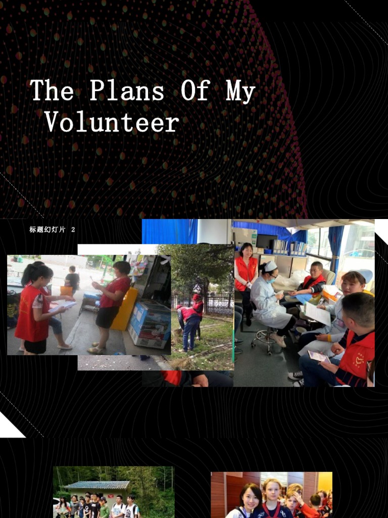 My Volunteer Plans and Activities | PDF