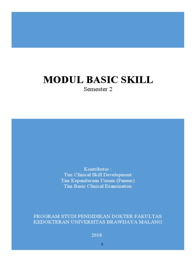 Modul Basic Skill (Revisi 2018) | PDF | Pengembangan Diri | Kesehatan Holistik