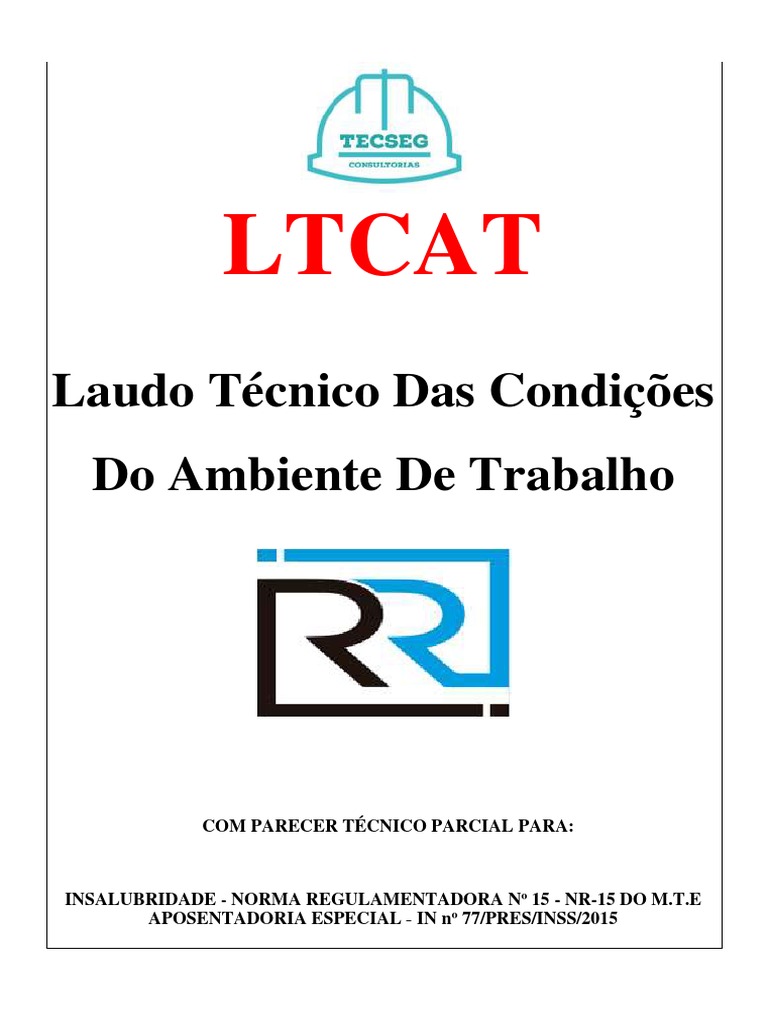 Laudo Técnico de Insalubridade LTCAT | PDF | Engenharia | Engenharia ...