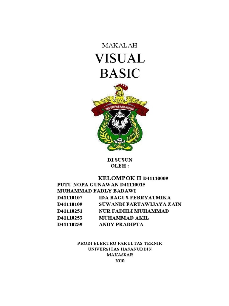 Panduan Visual Basic untuk Pemula | PDF | Teknologi & Rekayasa