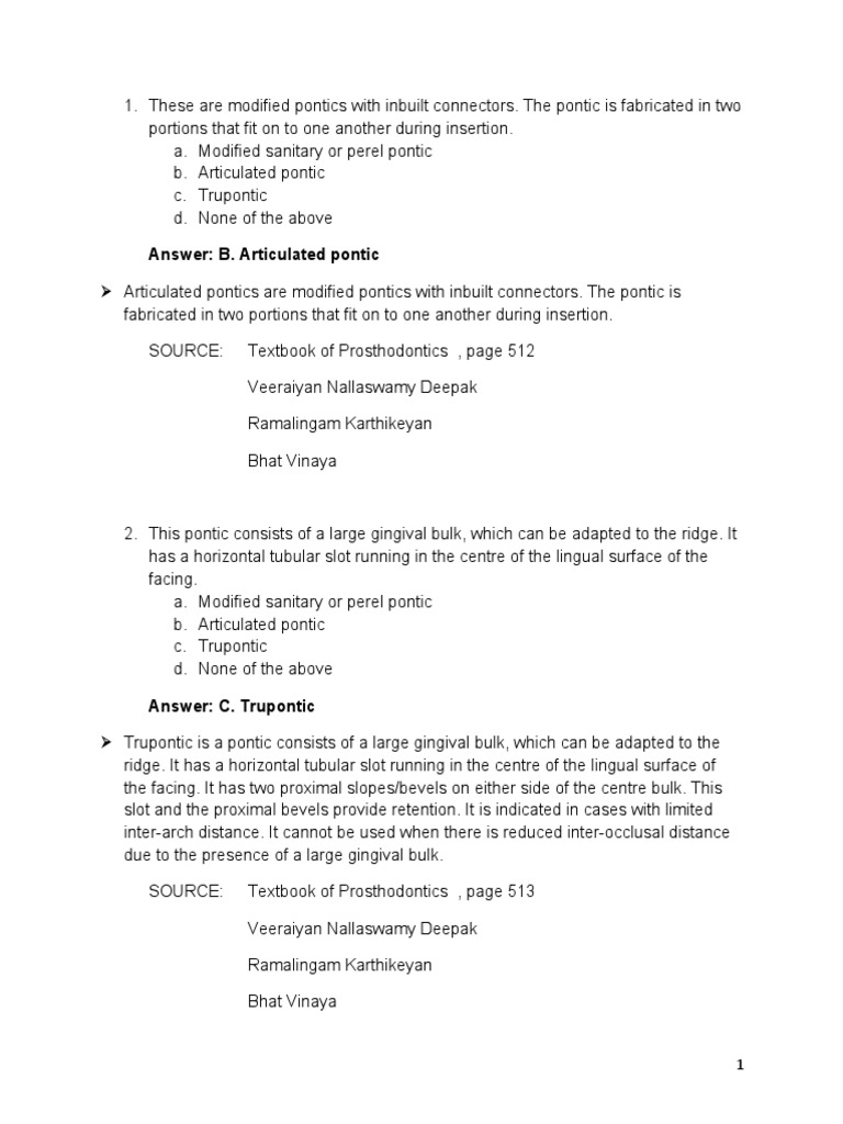 Prostho Board Exam Questions | PDF | Health Sciences | Medical Specialties