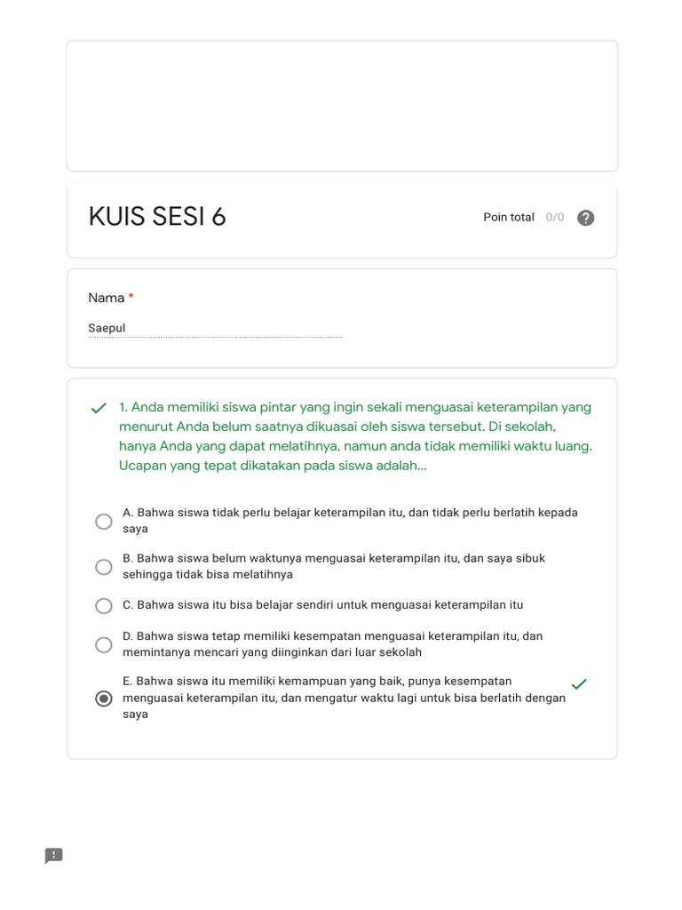 Kuis Sesi 6 | PDF