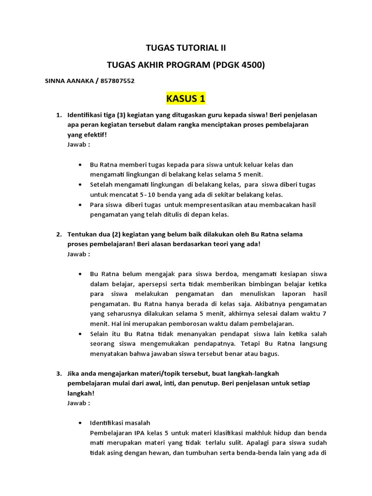 TT2 - TAP - Sinna Aanaka 857807552 | PDF