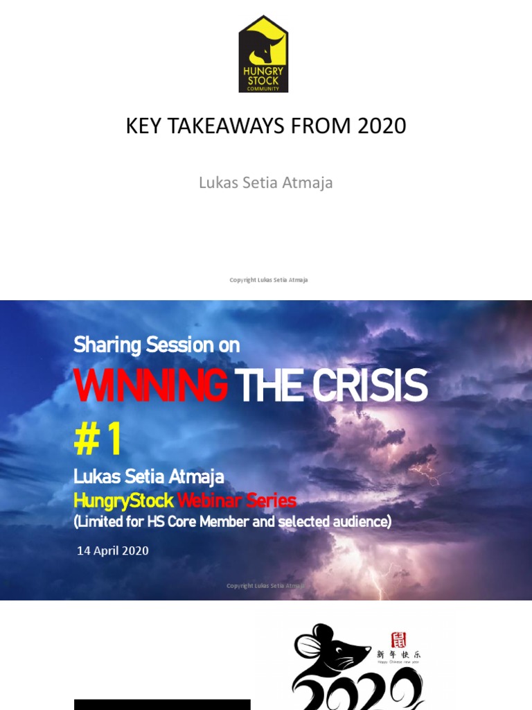 Key Takeaways From 2020 | PDF | Investor | Financial Economics