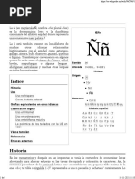 Uso de La Ñ | PDF | Lengua española | Escritura latina