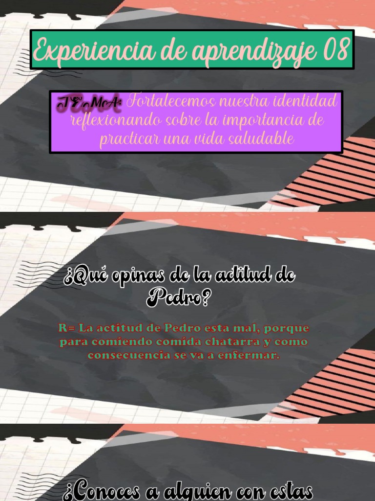 Experiencia de Aprendizaje 08 | PDF