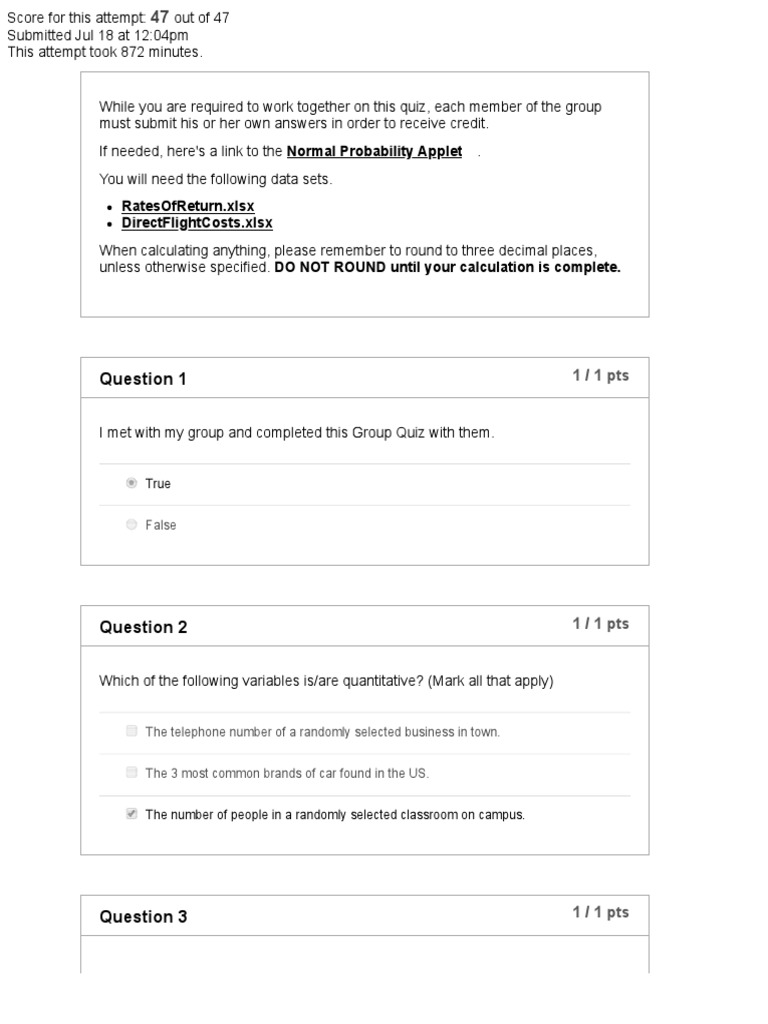 L24 Quiz Group Meeting Biostatistics PDF | PDF | Statistical Significance | Errors And Residuals