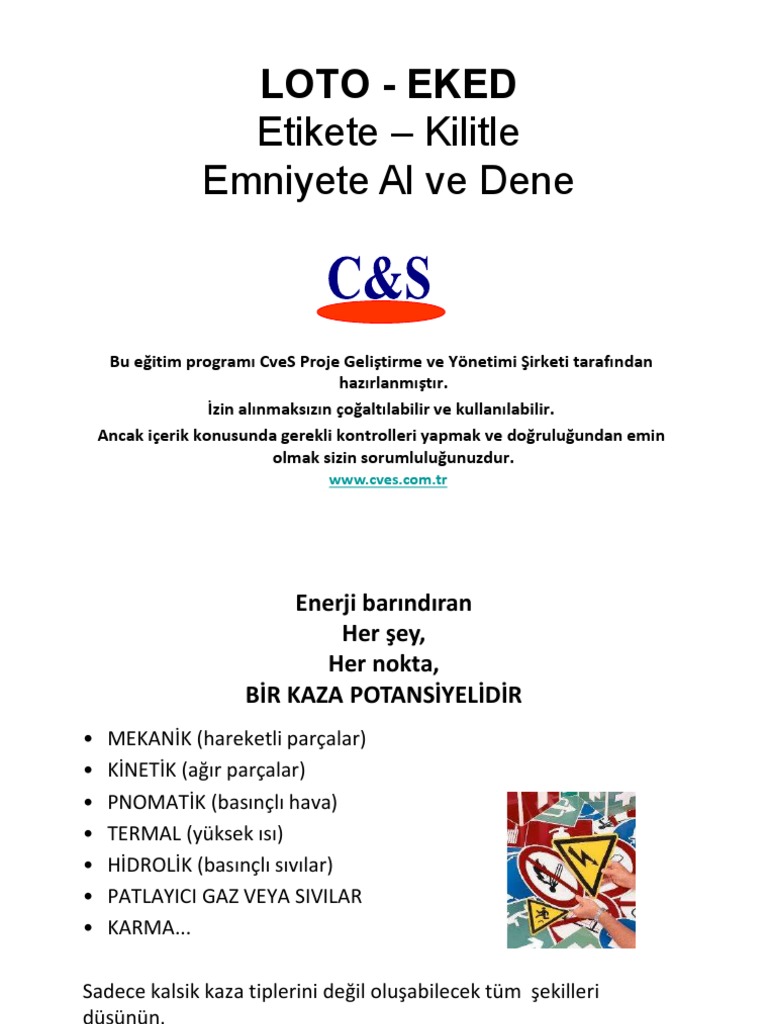 EKED - LOTO Egitim Sunumu | PDF