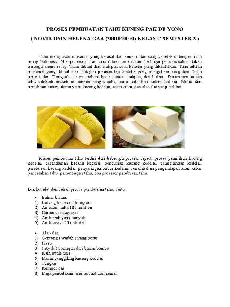 Tahu | PDF | Kesehatan Holistik