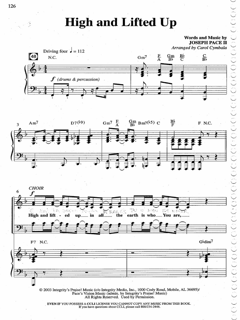 High and Lifted Up | PDF