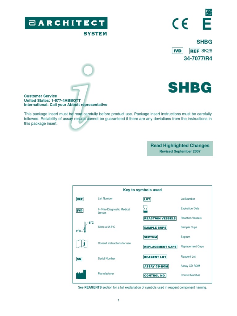 System: Customer Service United States: 1-877-4ABBOTT International ...